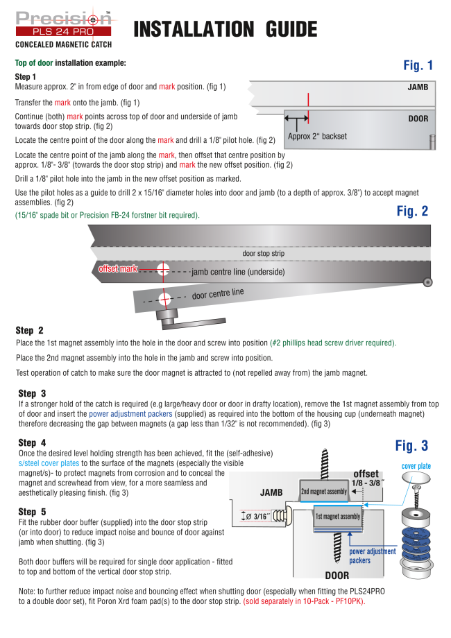 Precision Lock Concealed Magnetic Catch Available at Top Notch
