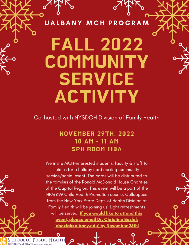 MCH Listserv Week of 11.09.2022