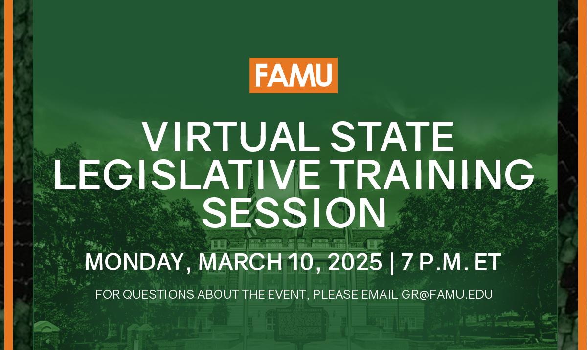 March 10: Register for Virtual State Legislative Training Session