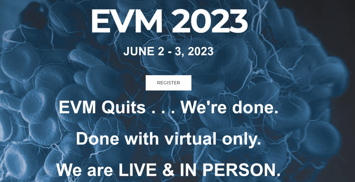 EVM... We are back... LIVE & IN-PERSON