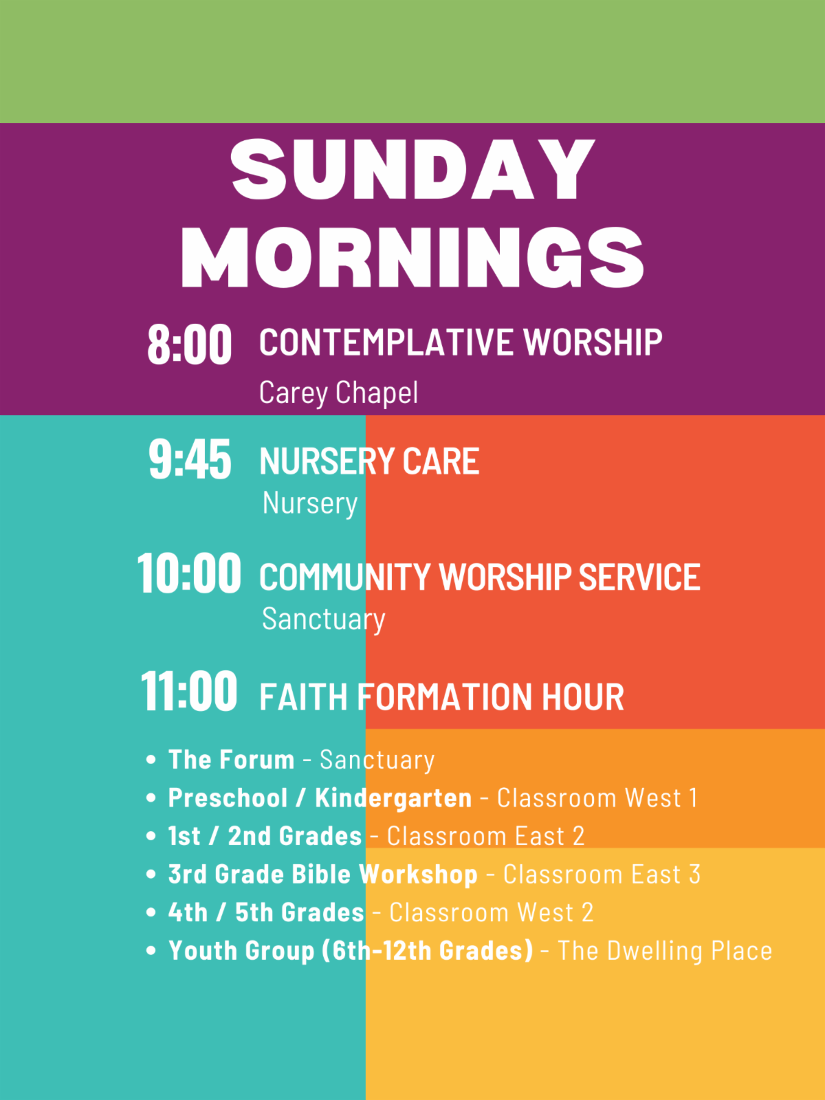 This Sunday's Worship at FCUCC: