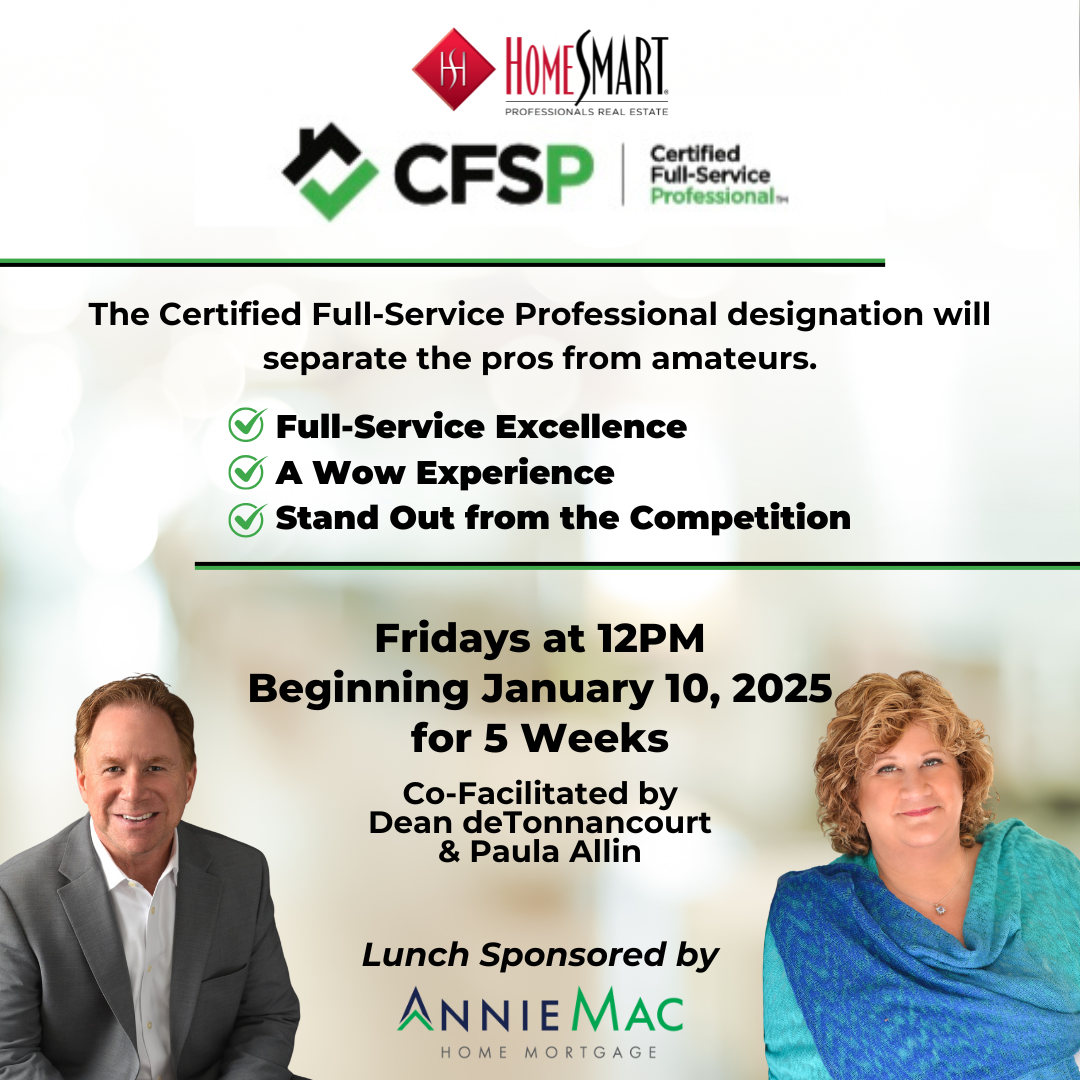 REMINDER: Earn your Certified Full-Service Professional status!