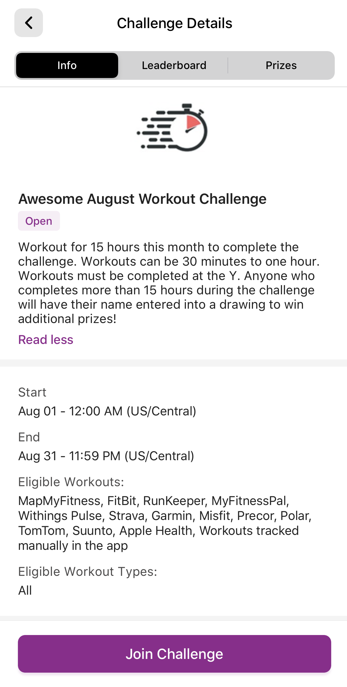 YMCA August Newsletter