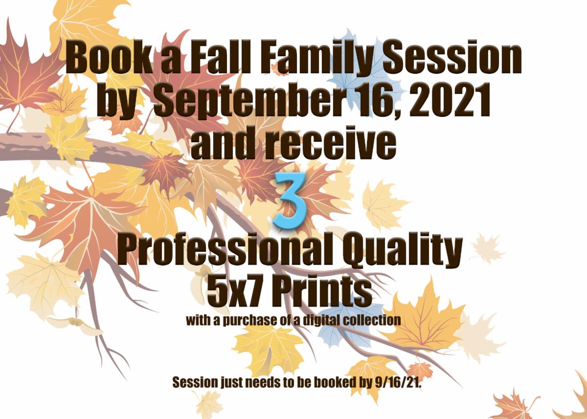 Fall Family Sessions Booking Now!