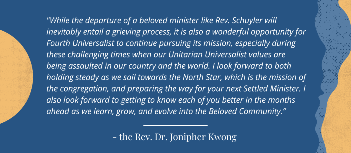 Announcing our New Interim Minister