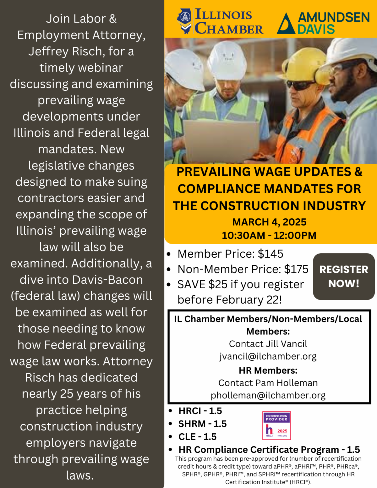 Prevailing Wage Updates & Compliance Mandates for the Construction Industry