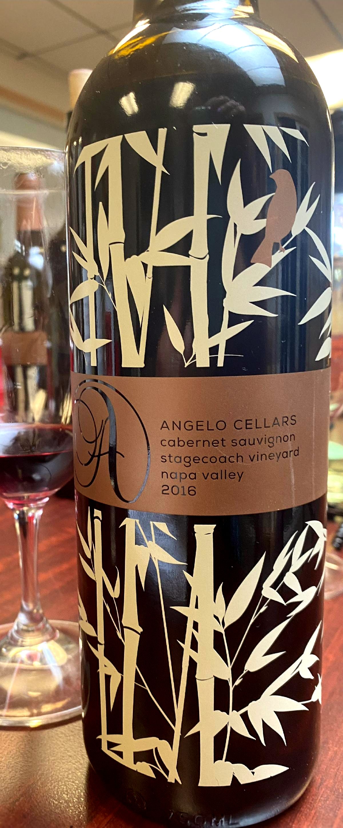 ANGELO CELLARS Stagecoach Vineyard Napa Cab