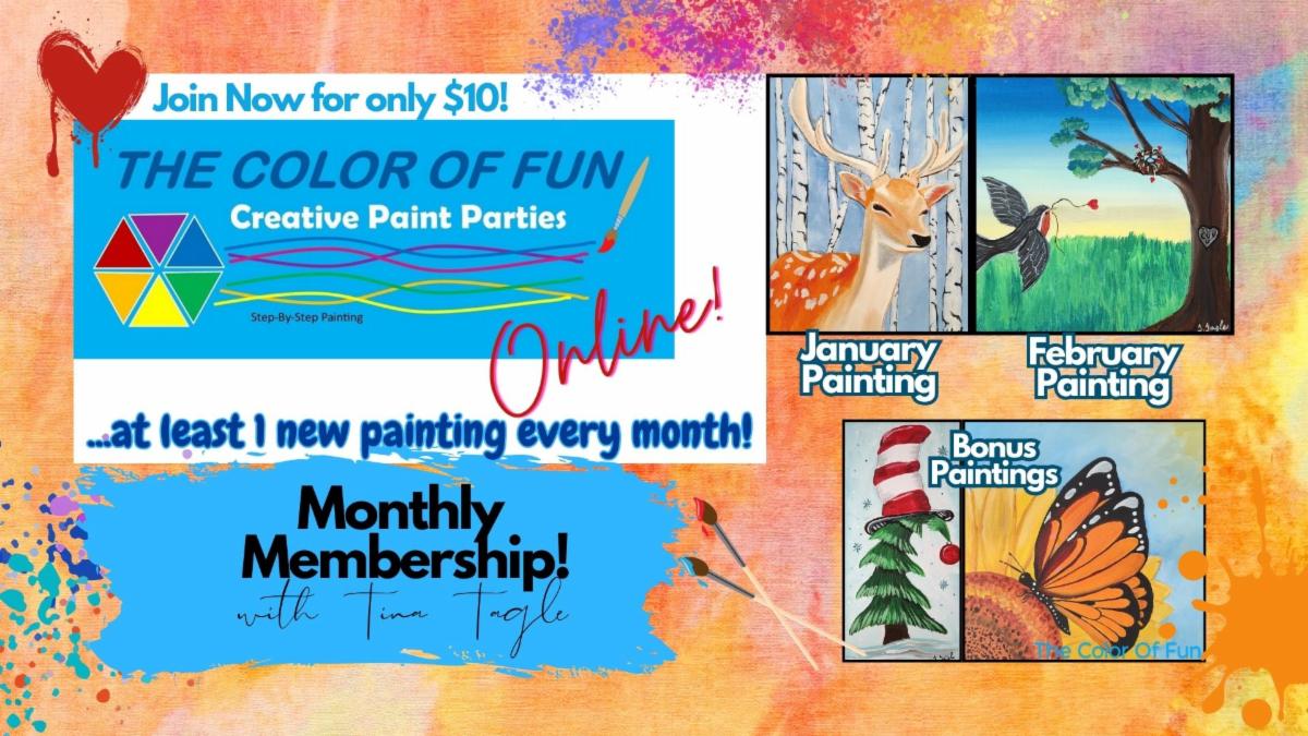 Online - Color Of Fun Membership - Jan 2025