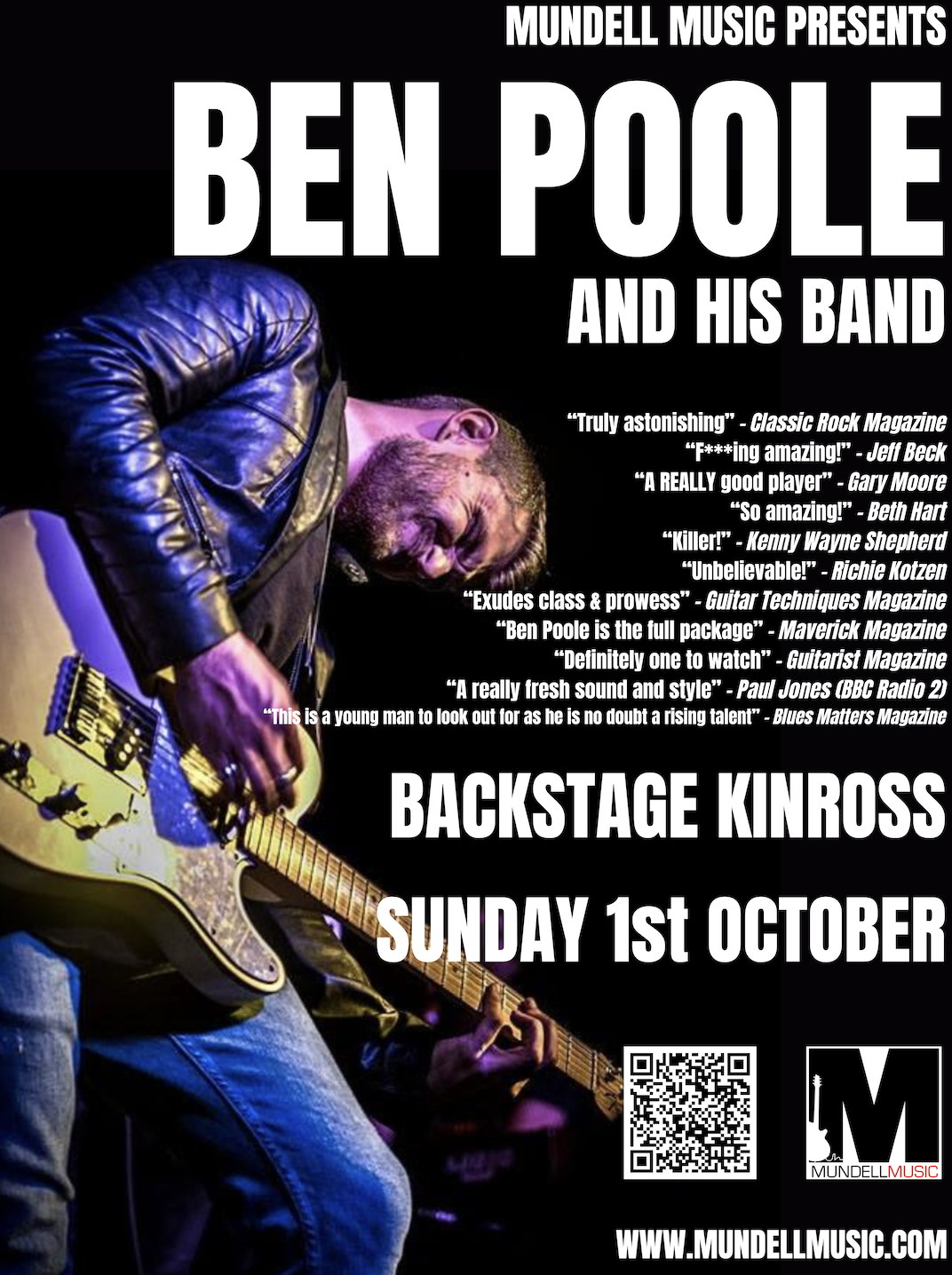 Backstage Kinross With Mundell Music GIGs