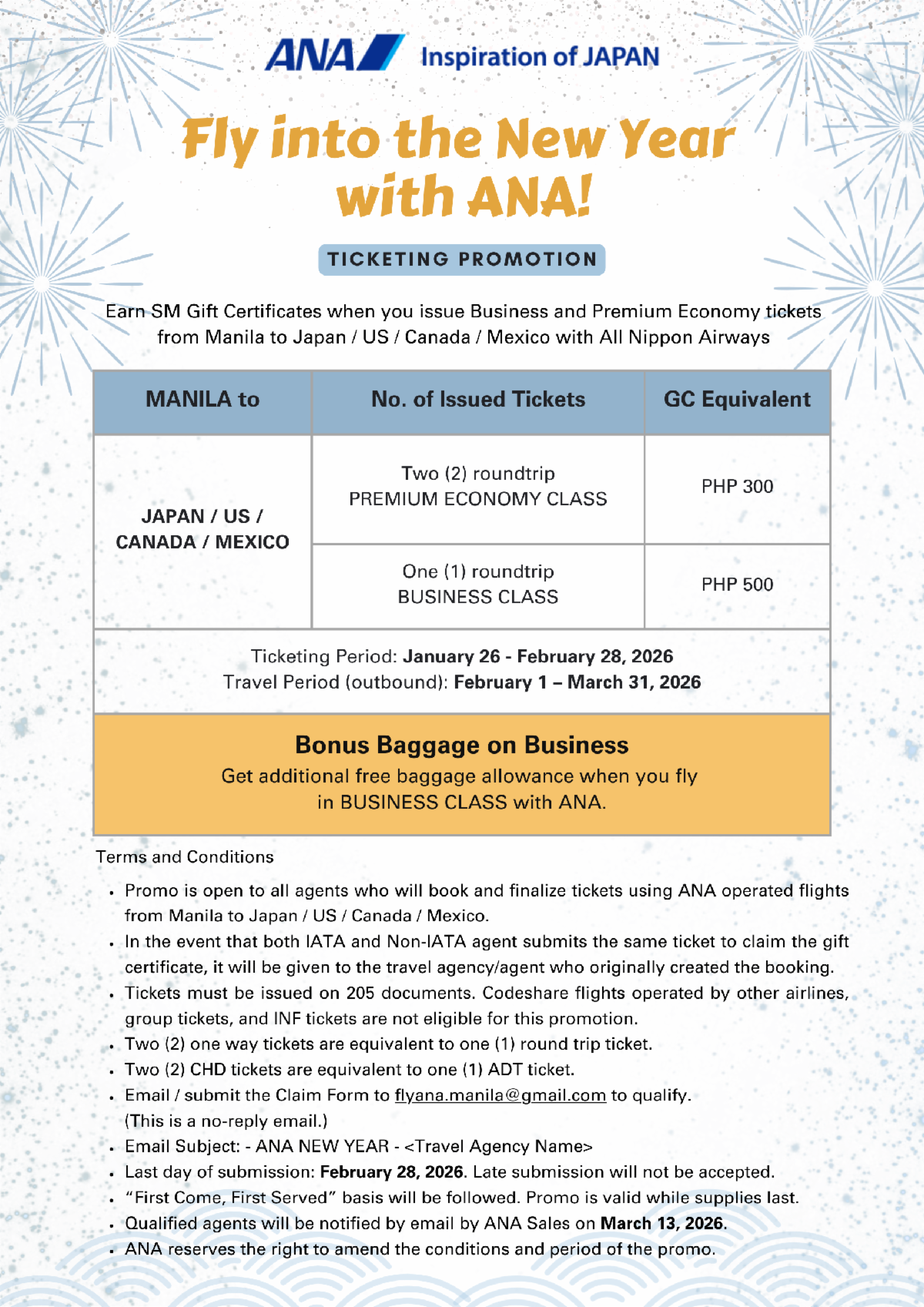 Fly into the New Year with ANA!