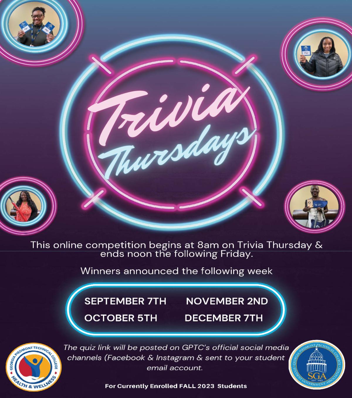 IT'S TRIVIA THURSDAY!!! TRUNK OR TREAT REGISTRATION ENDING!