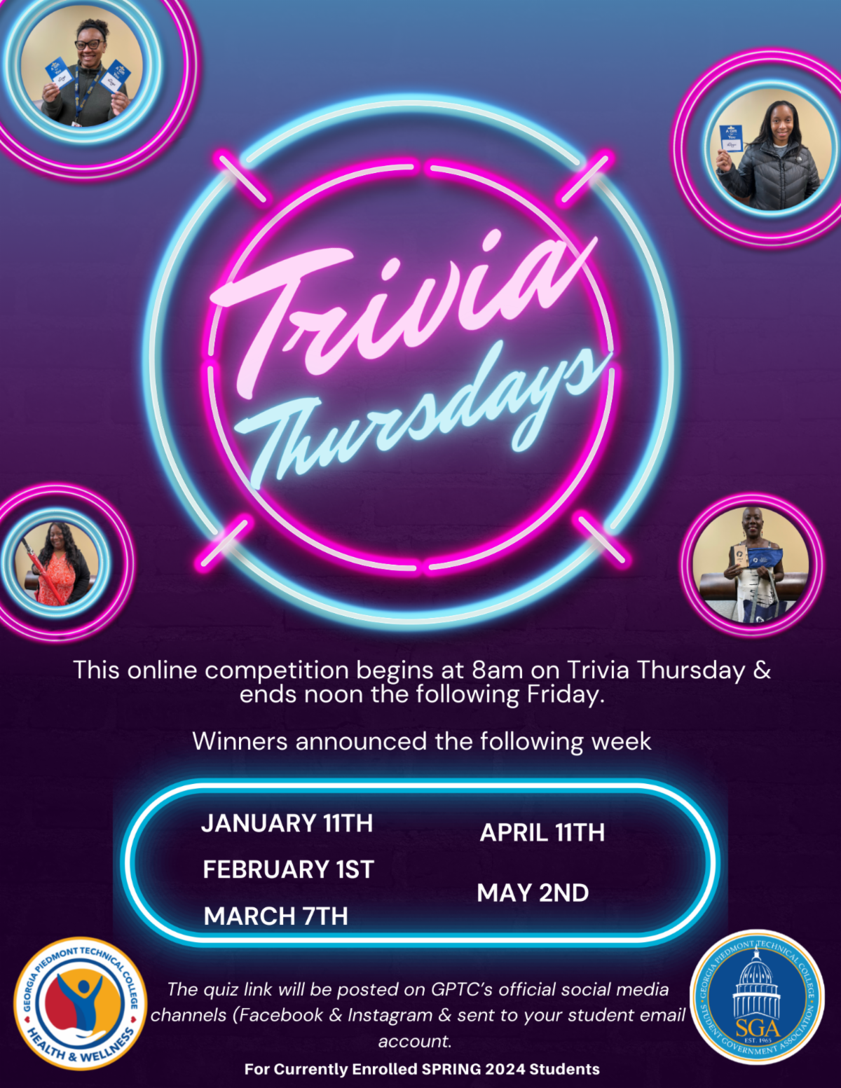IT'S TRIVIA THURSDAY!!! GPTC STUDENT AFFAIRS EDITION! WIN A $15 GAS CARD!