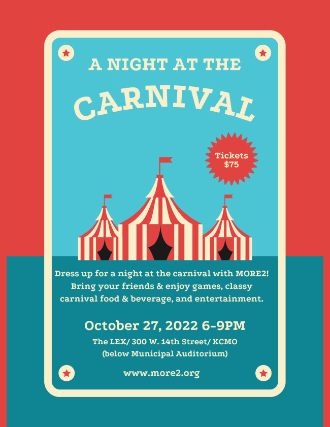 MORE2 Announcement: A NIGHT AT THE CARNIVAL - Friendly Reminder