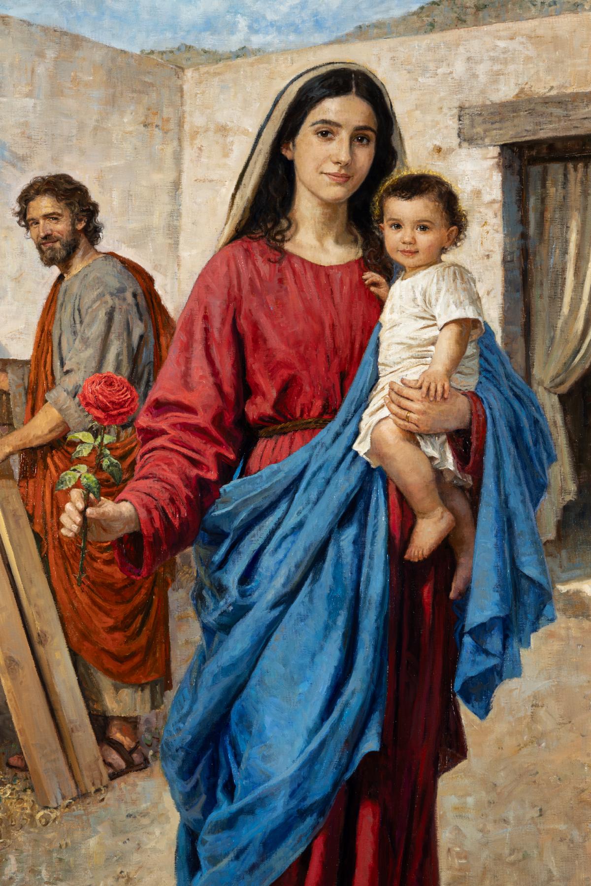 Unveiling Our New Painting of Mary, Mother of Fairest Love