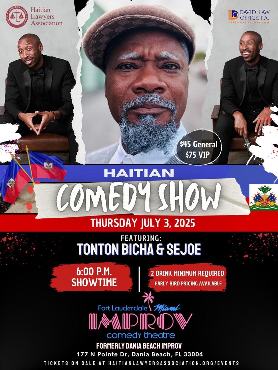 Haitian Comedy Show : Tonton Bicha & Sejoe will meet on Stage