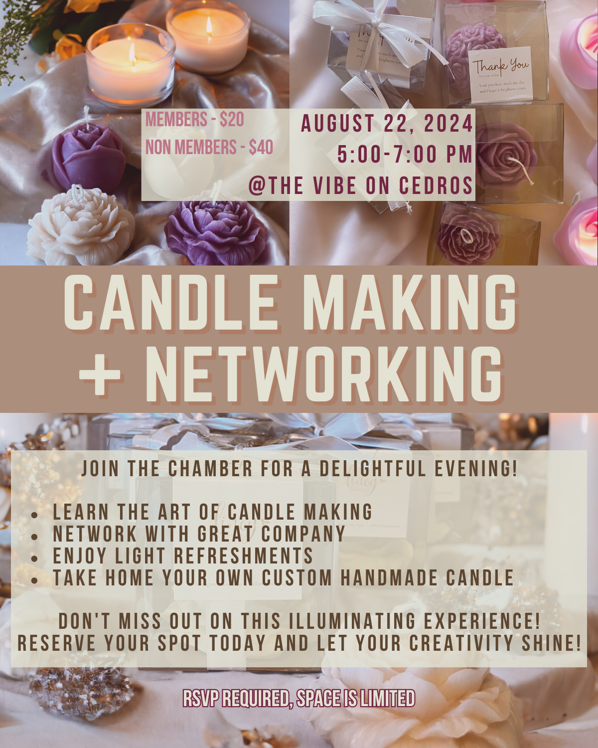 Candle Making + Networking
