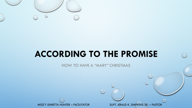 Bible Study - December 20, 2022