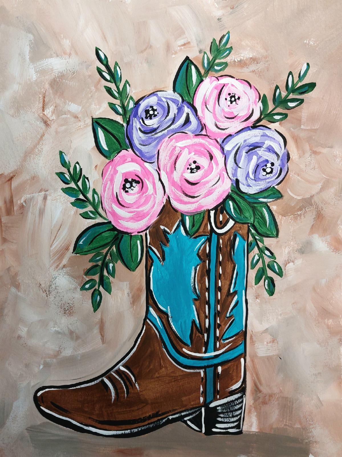 Boot & Bouquet Paint & Sip 4.8.25