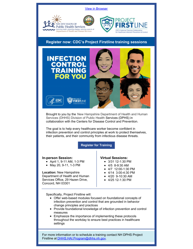 Infection Control Training from Project Firstline | NHARCH