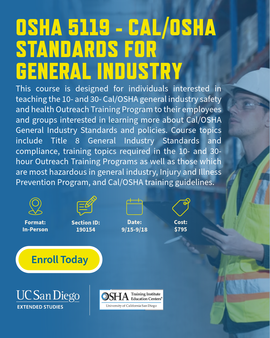 UC San Diego OSHA Training Institute Education Center