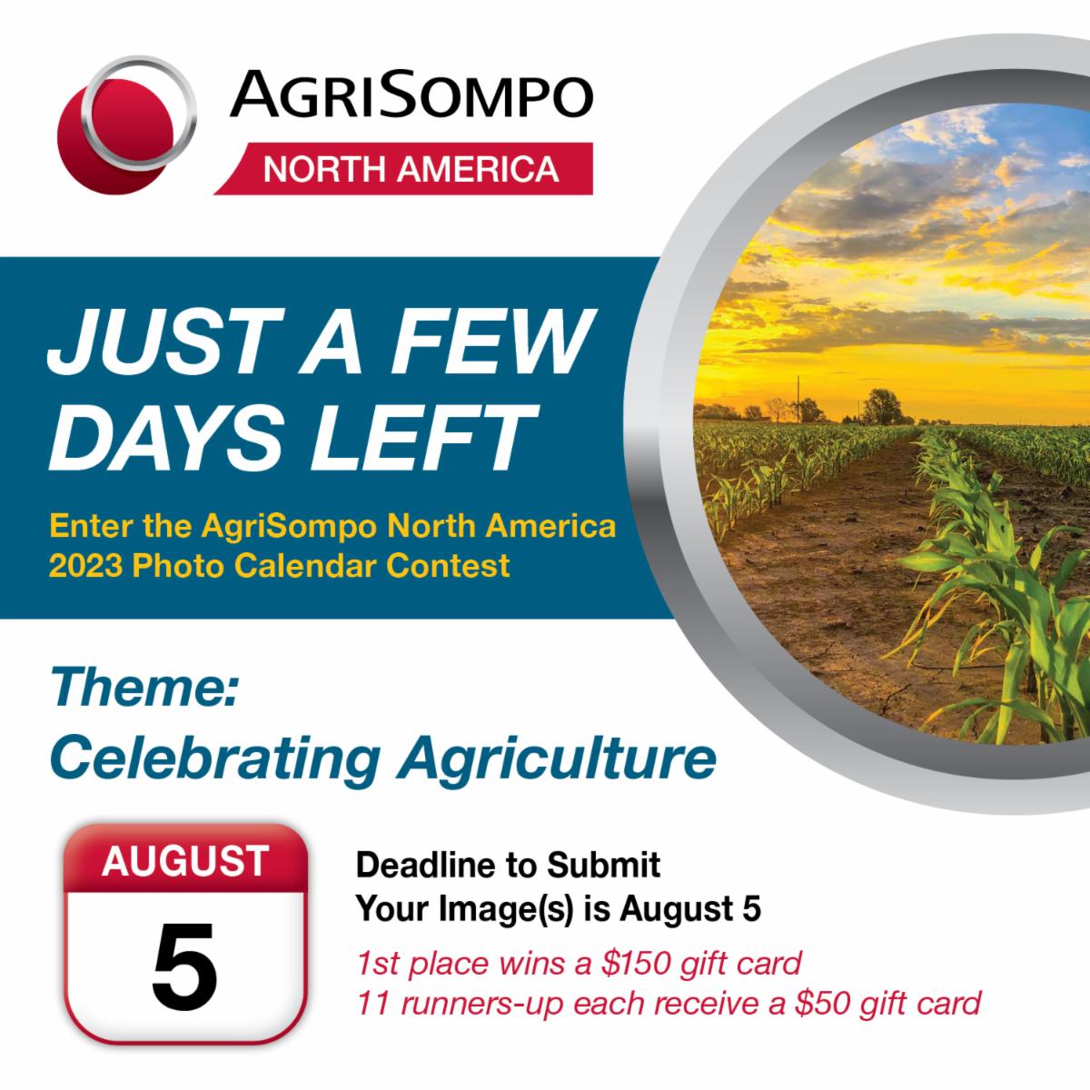 Photo Contest for the 2023 AgriSompo North America Calendar