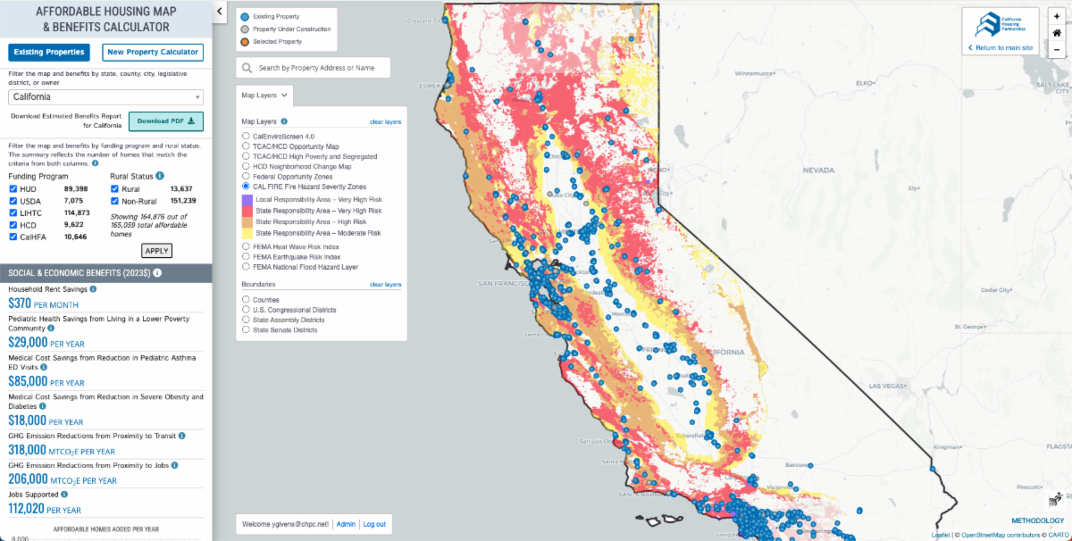 Updates to the CA Affordable Housing Map & Benefits Calculator