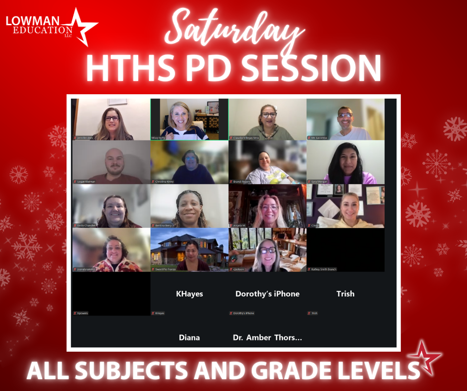 HTHS Winter 2026 Training Registration Page