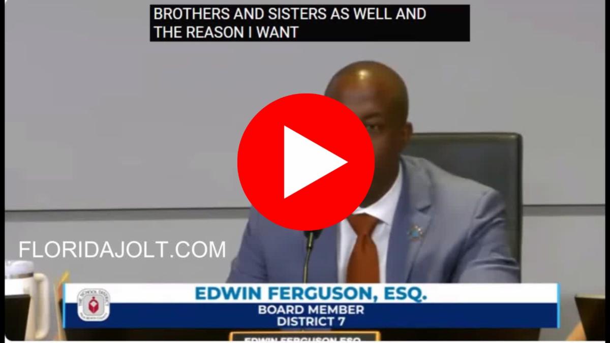 Ignorant Palm Beach County School Board Member Edwin Ferguson Viciously ...