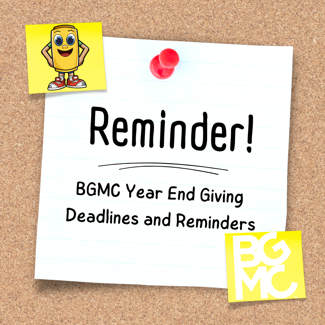 BGMC Year End Giving and NextGen Missions Tour