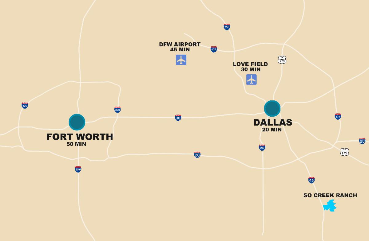 Ranch 20 min from Dallas