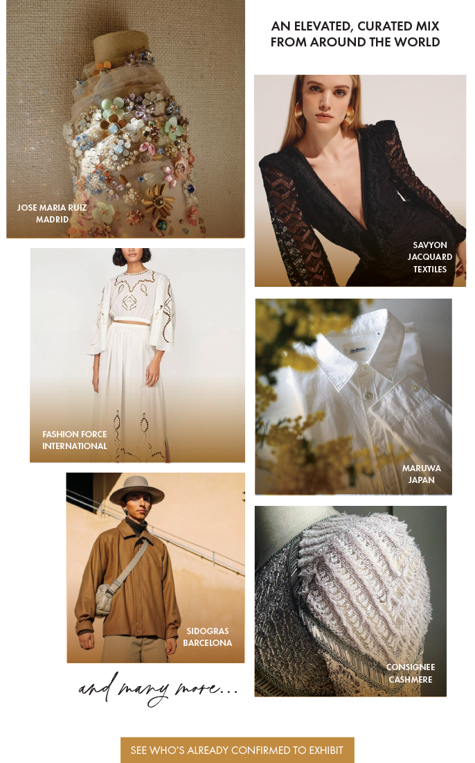 Sneak Peek: LA Textile Exhibitor List, Feb 28 - Mar 1 at the CMC. Join us!