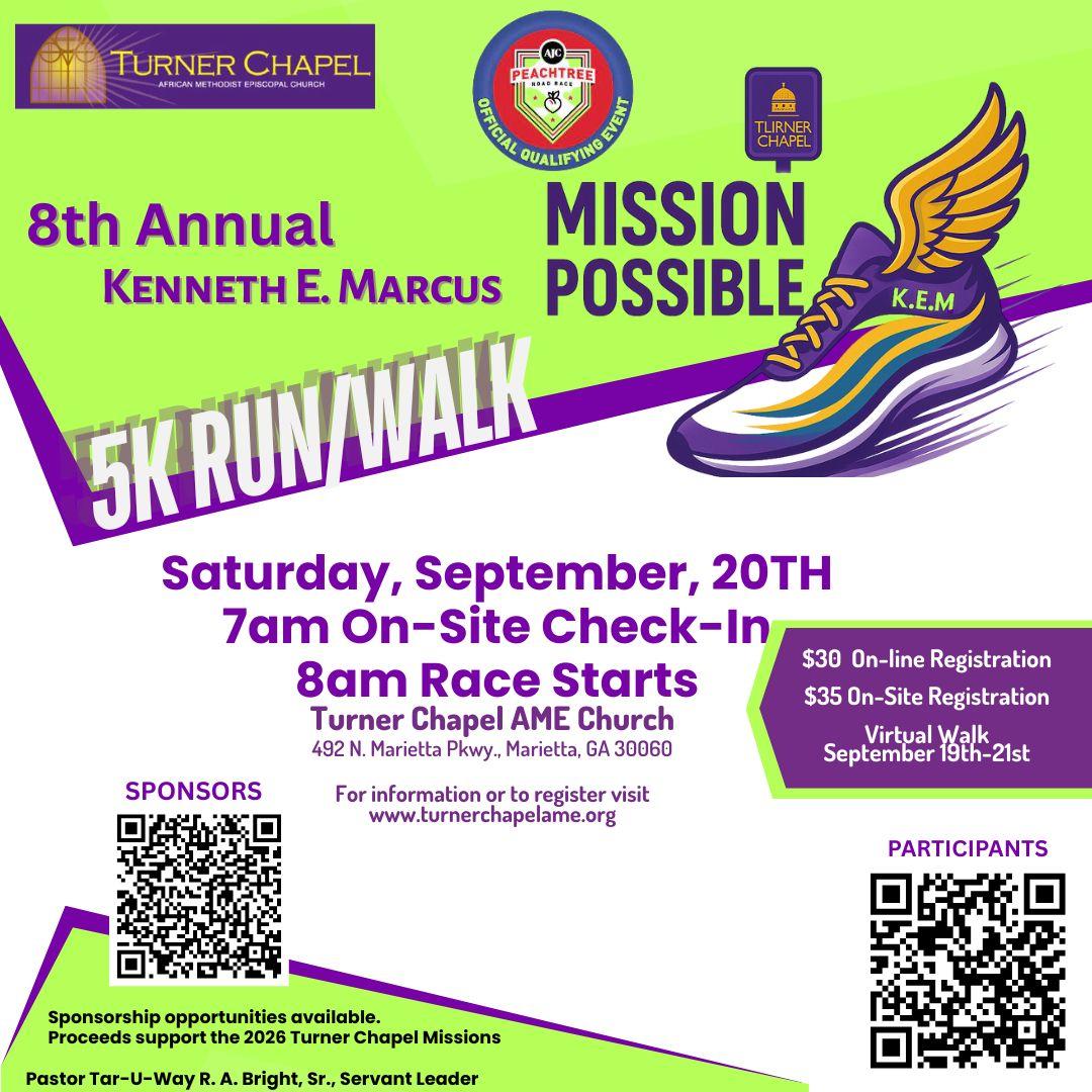 2025 Kenneth E. Marcus 5K Run/Walk (Sponsor Registration)