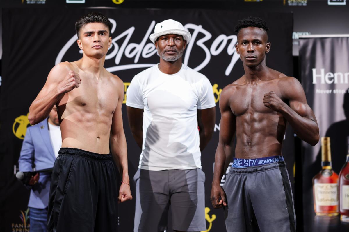 JOUSCE GONZALEZ VS. JOSE ANGULO OFFICIAL WEIGHTS & PHOTOS - Golden Boy ...