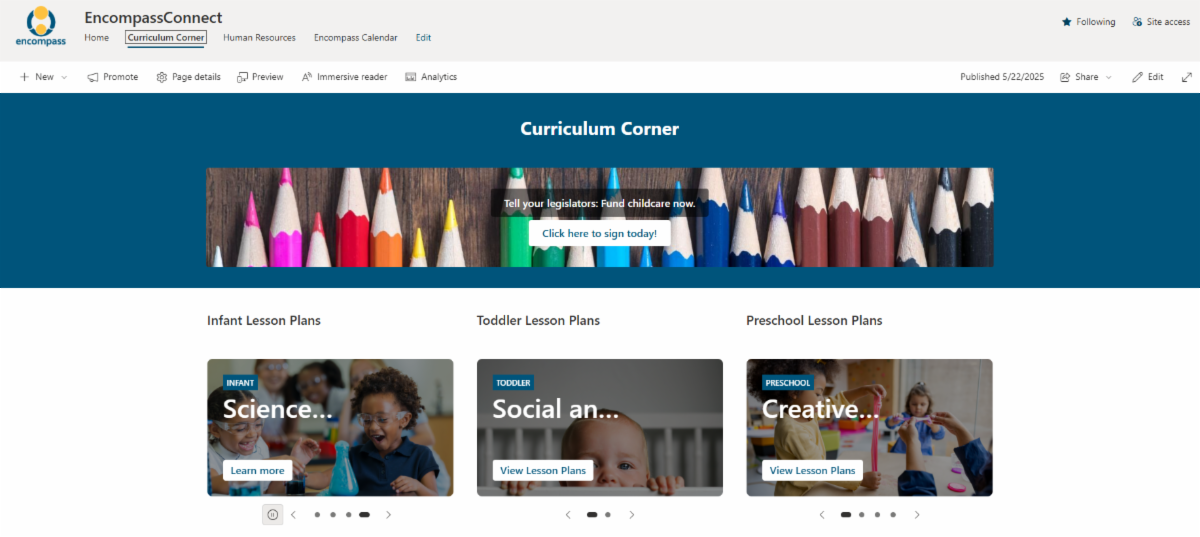 Your employee news from Encompass! 💙 💛