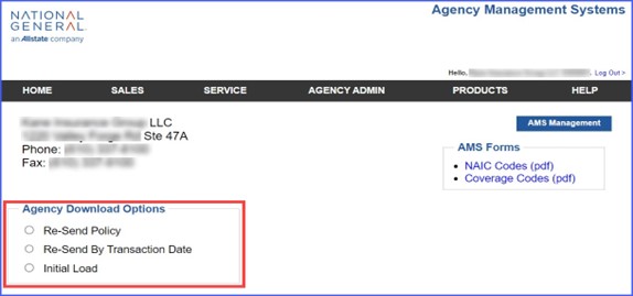 Download and resend policy documents through the Agency Management System