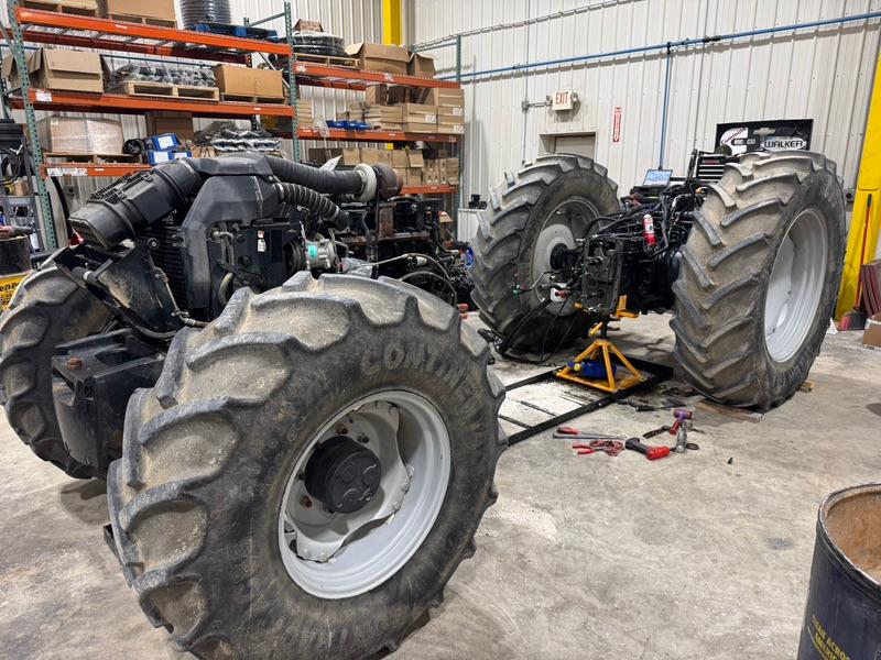Deutz Tractor Split Into Quarters