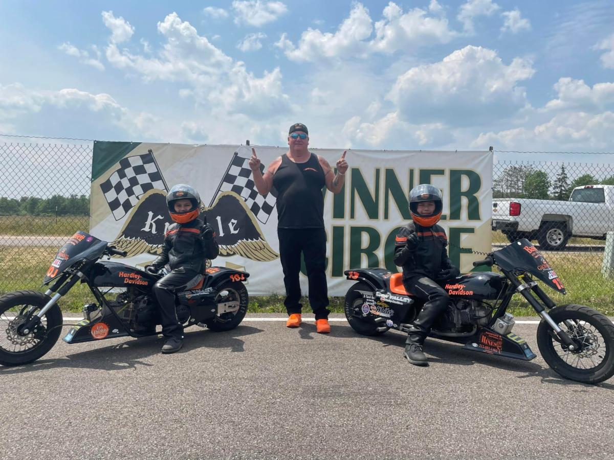 Michael Hines Jr. and Jaden Hines Junior Drag Bike Senior and Junior ...