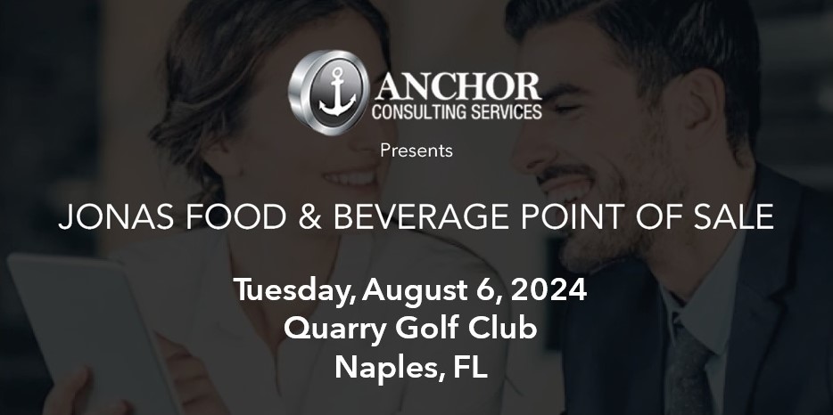 Jonas Food & Beverage Point of Sale Training (Naples, FL)