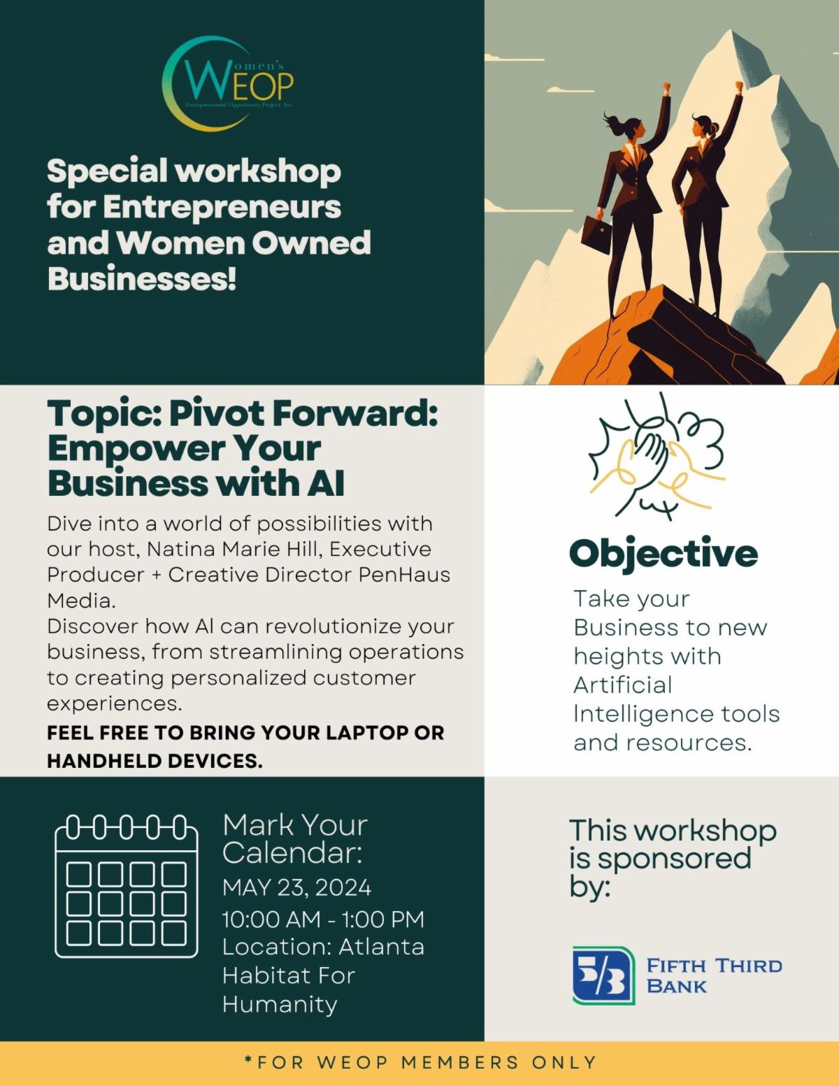 Topic: Pivot Forward: Empower Your Business with AI