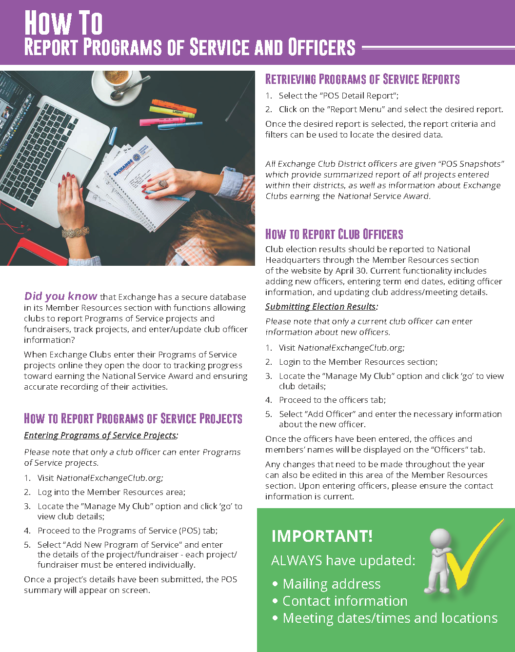 Exchange's February FYI