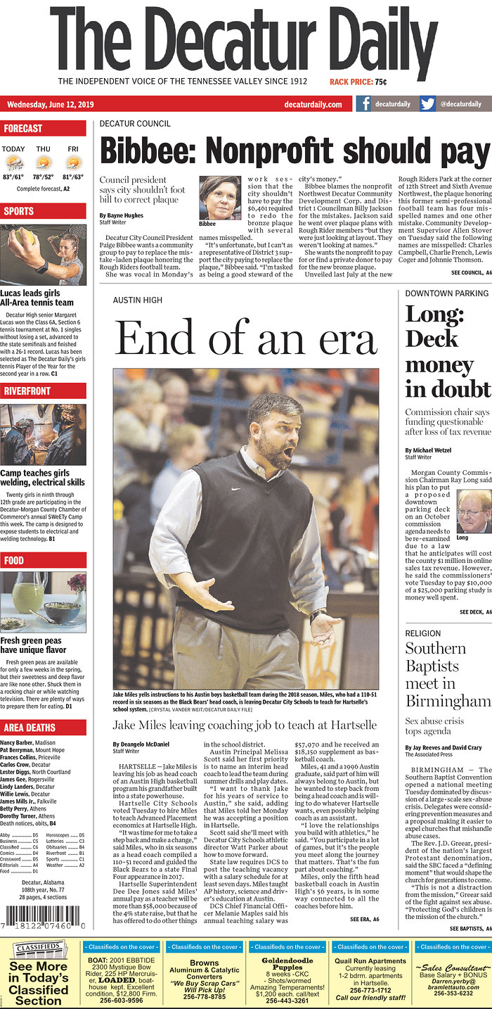 Daily News Digest - Wednesday, June 12 - Alabama Daily News