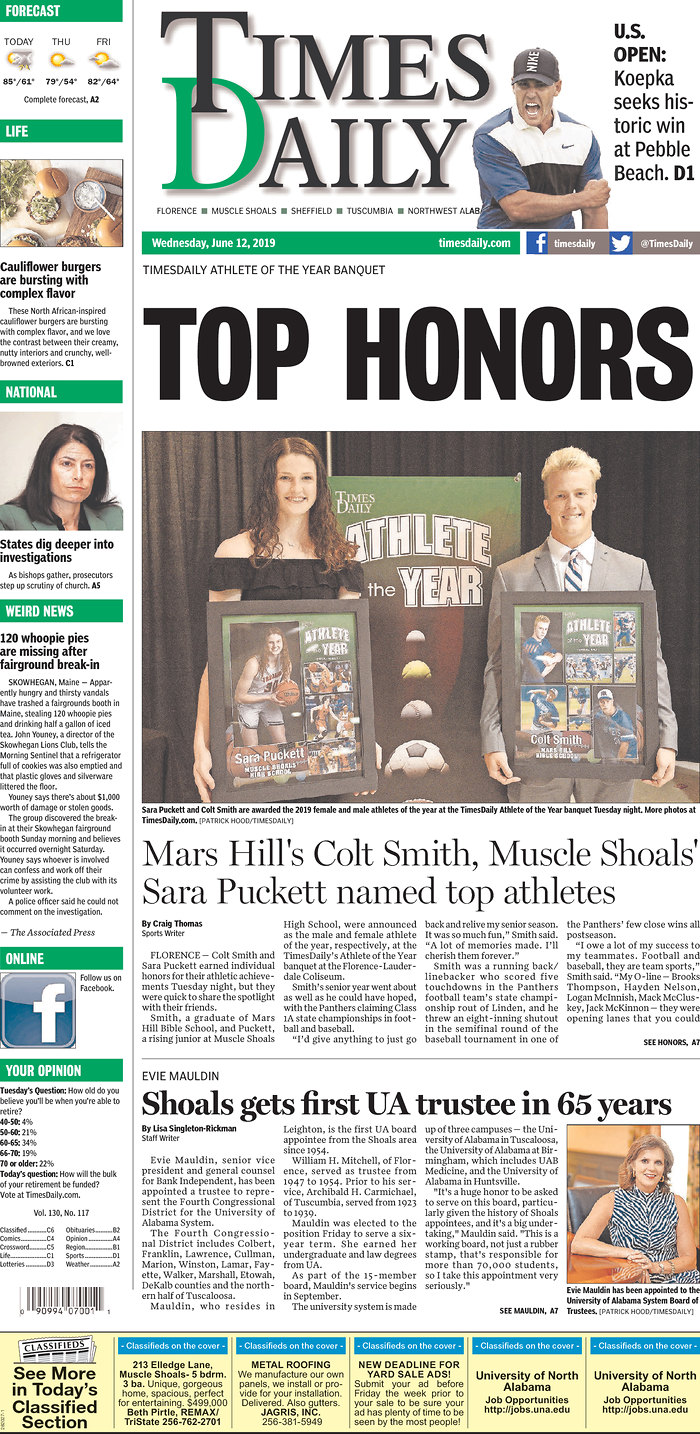 Daily News Digest - Wednesday, June 12 - Alabama Daily News