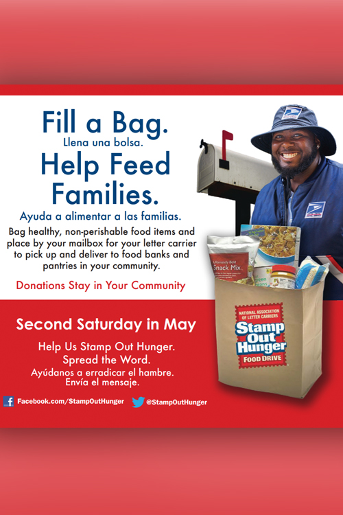 USPS Annual Food Drive - Happening May 10th