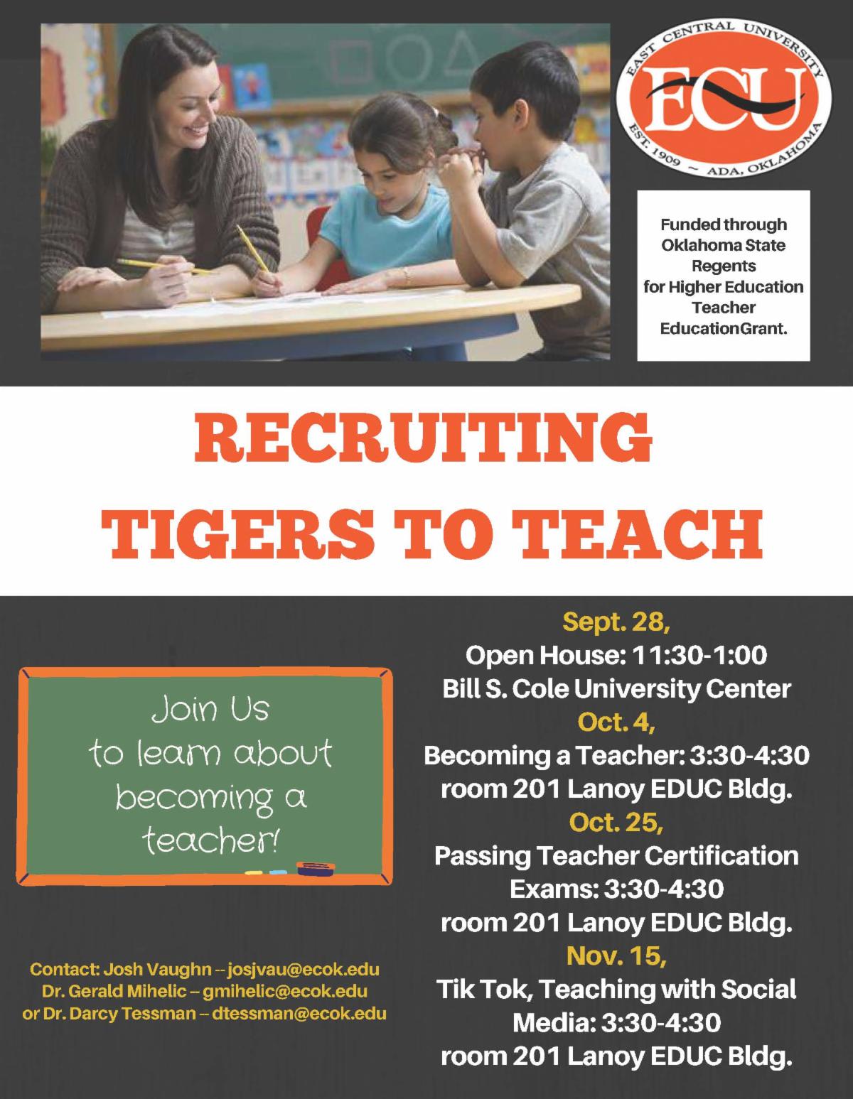 ECU Tiger Updates for 26 September 2022