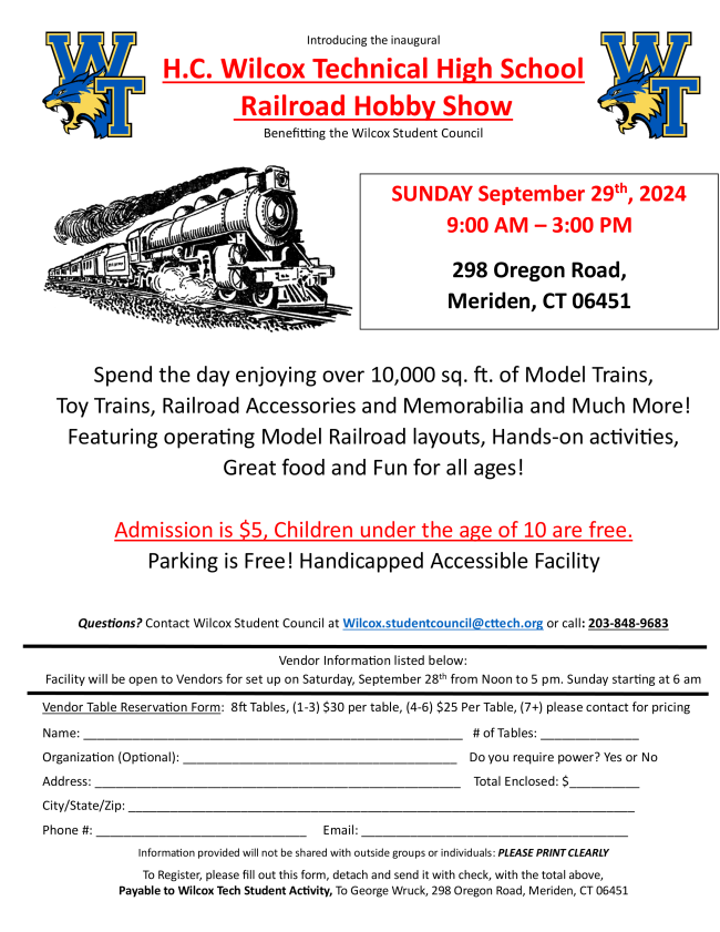 Reminder about the Inaugural H. C. Wilcox Technical High School ...