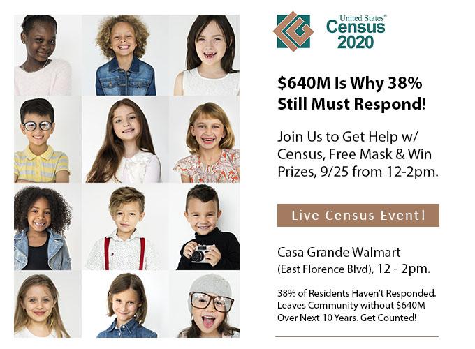 2 Events! Census Live Q&A (In Spanish) + Census GiveAways (CG Walmart)