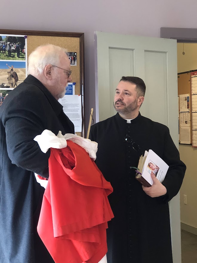 SEEDS. Today, a pair of Bald Eagles looking over Christ Trinity
