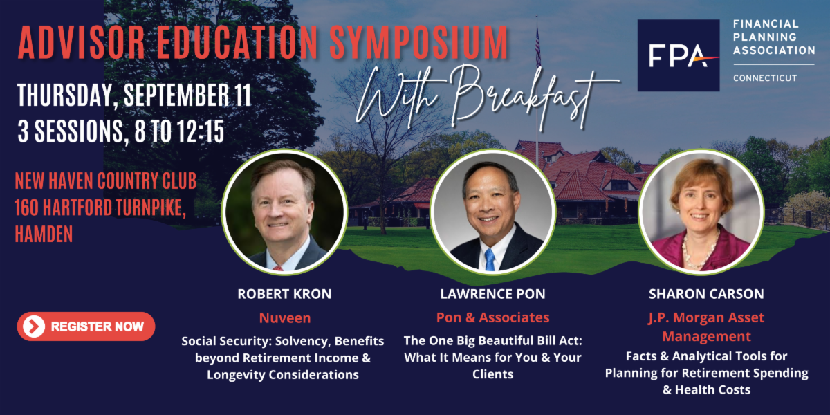 Thursday, 9/11 | Advisor Education Symposium