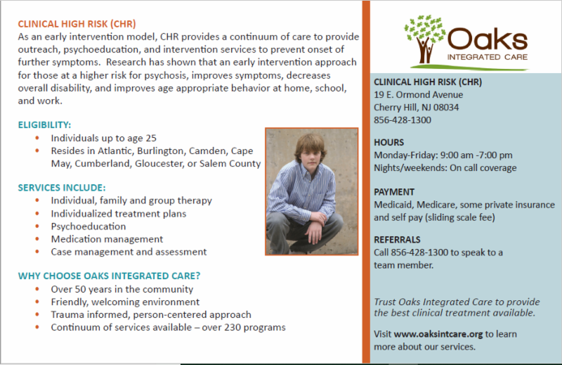 Introducing the new Clinical High Risk program (CHR)