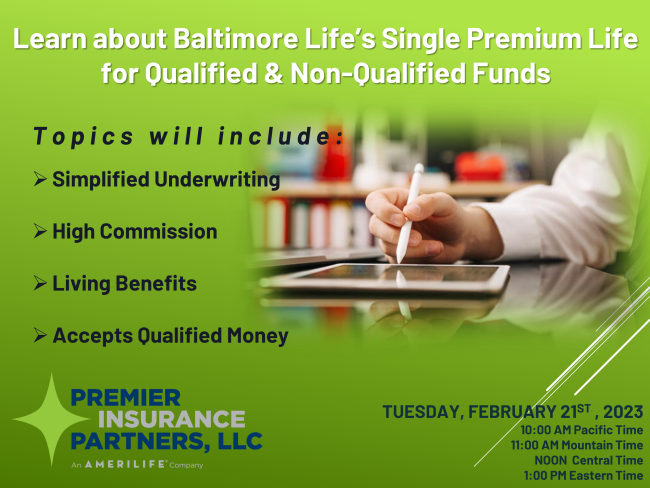 Learn about Baltimore Life Single Premium Life